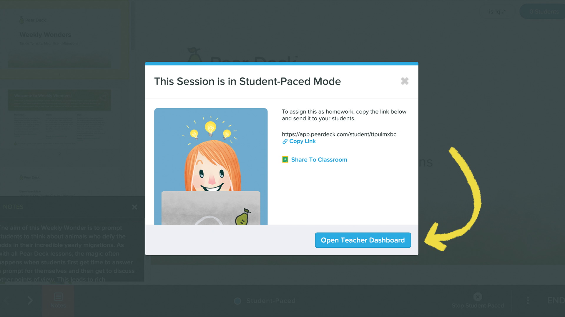The Teacher Dashboard