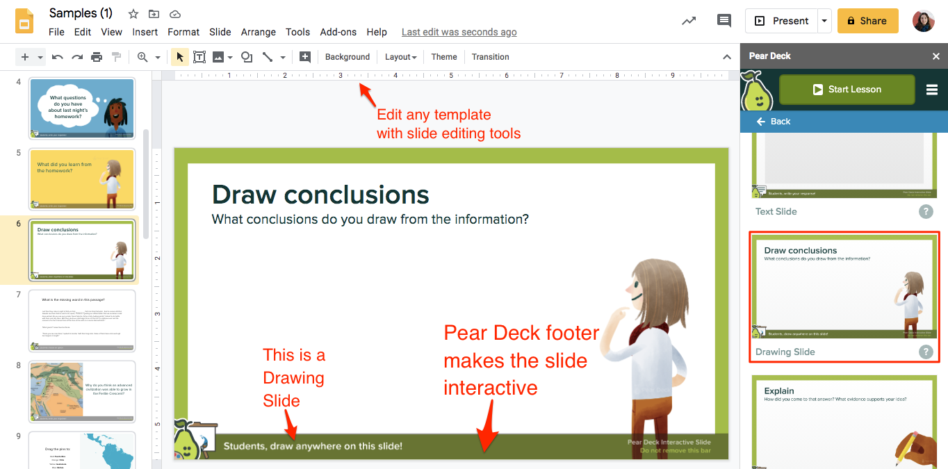Add Premade Slide Templates to your Presentation
