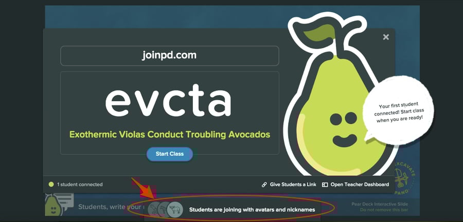 How Students Join a Pear Deck Session