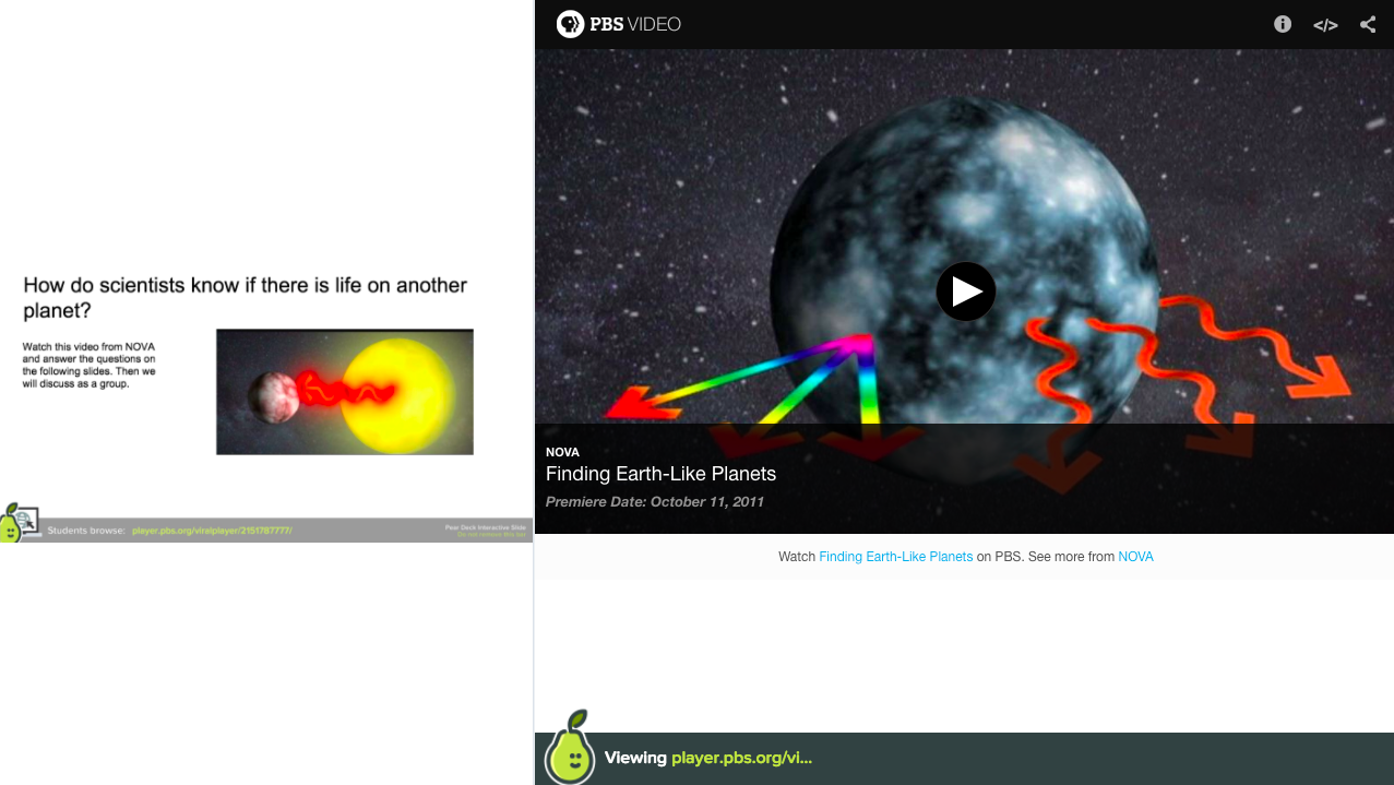 Embed Websites and Activities in your Pear Deck