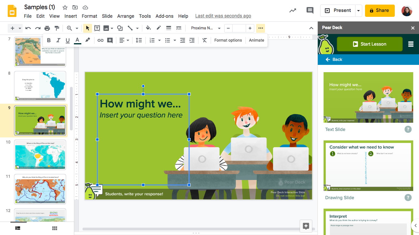 Add Premade Slide Templates to your Presentation